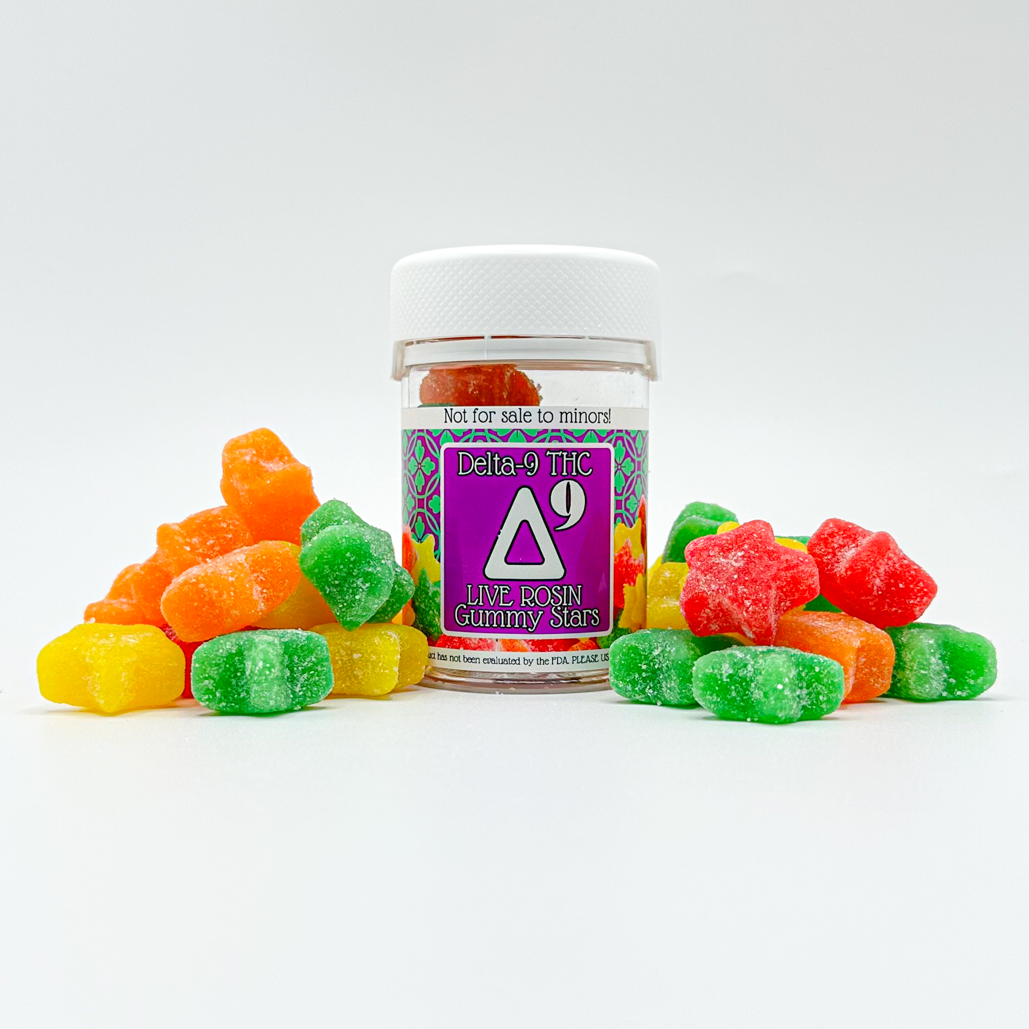 HEMP Derived Delta 9 THC Gummy Stars - CBD Flex