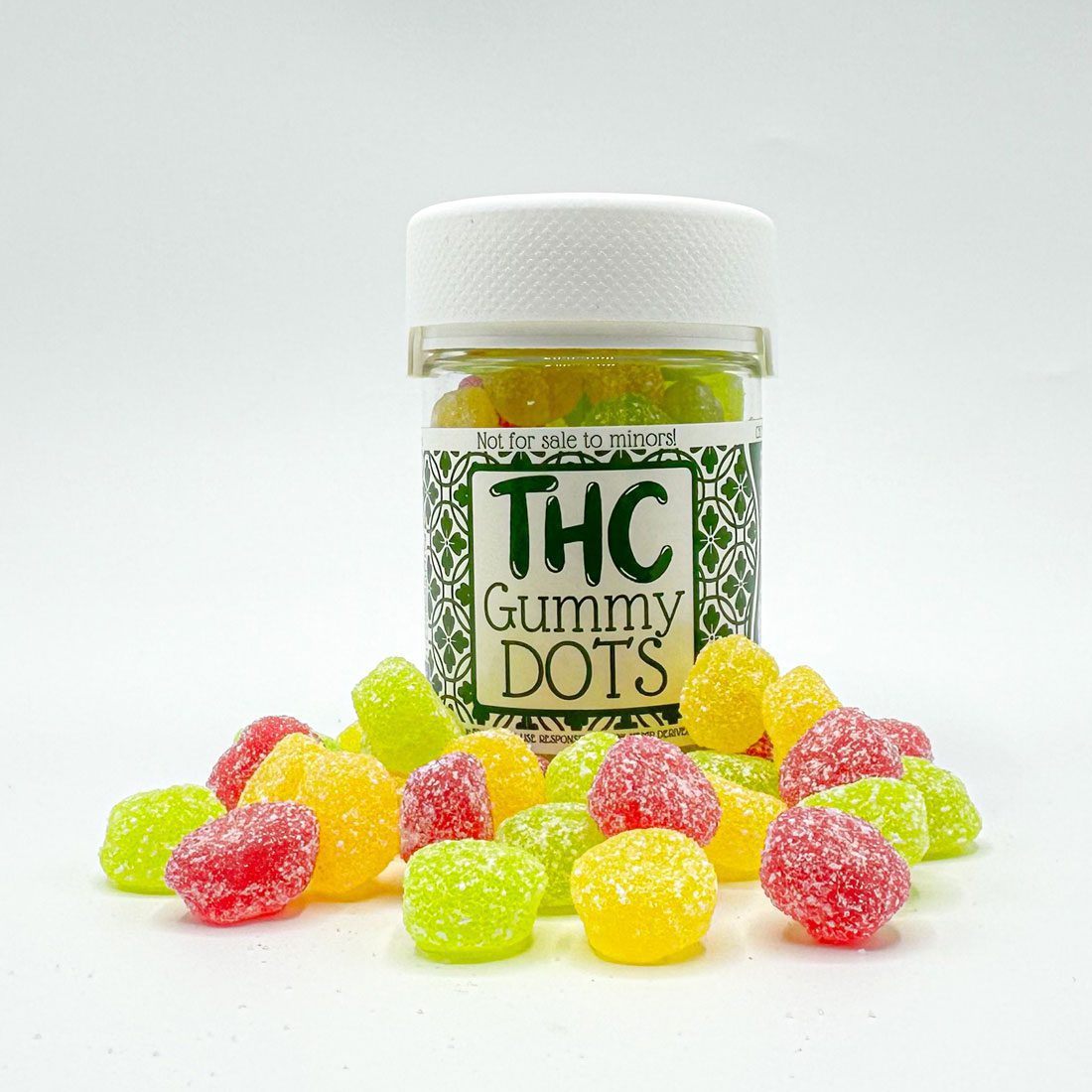 Delta-8 & Delta-9 THC Gummy Dots - 300mg Balanced Dose - CBD Flex